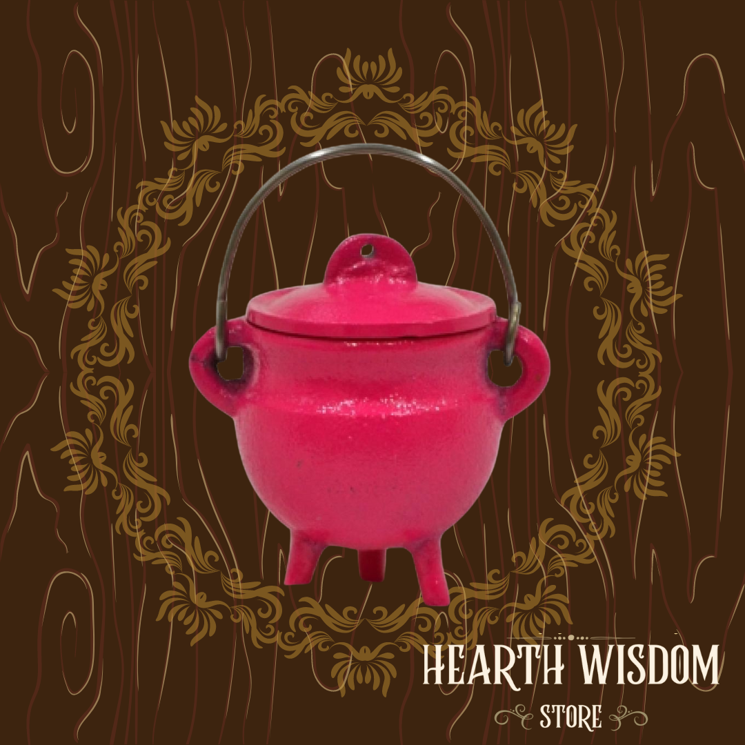 Colored Cast Iron Cauldron | Hearth Wisdom Store